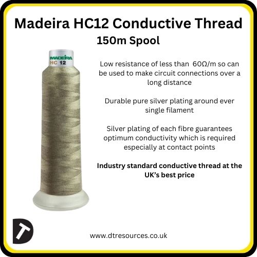 Maderia HC12 (High Conductive thread) – DTRESOURCES Limited