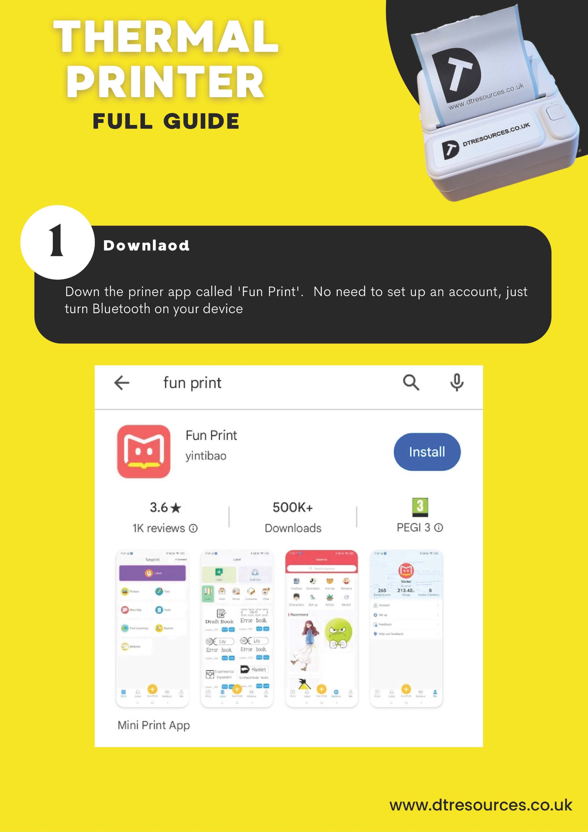 Thermal Printer Instructions - digital download – DTRESOURCES Limited